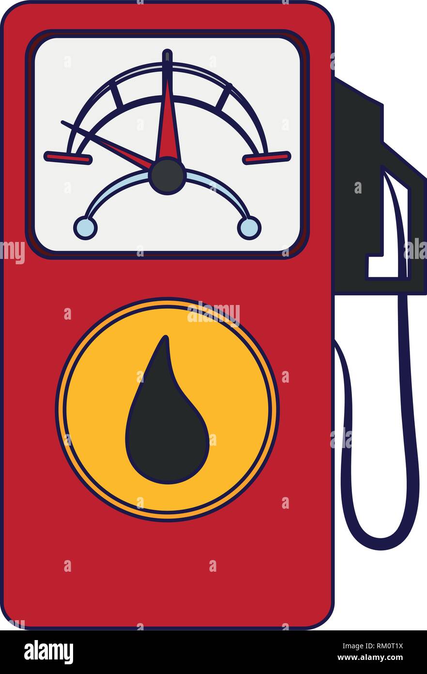 Fuel gas dispenser cartoon Stock Vector Image & Art - Alamy