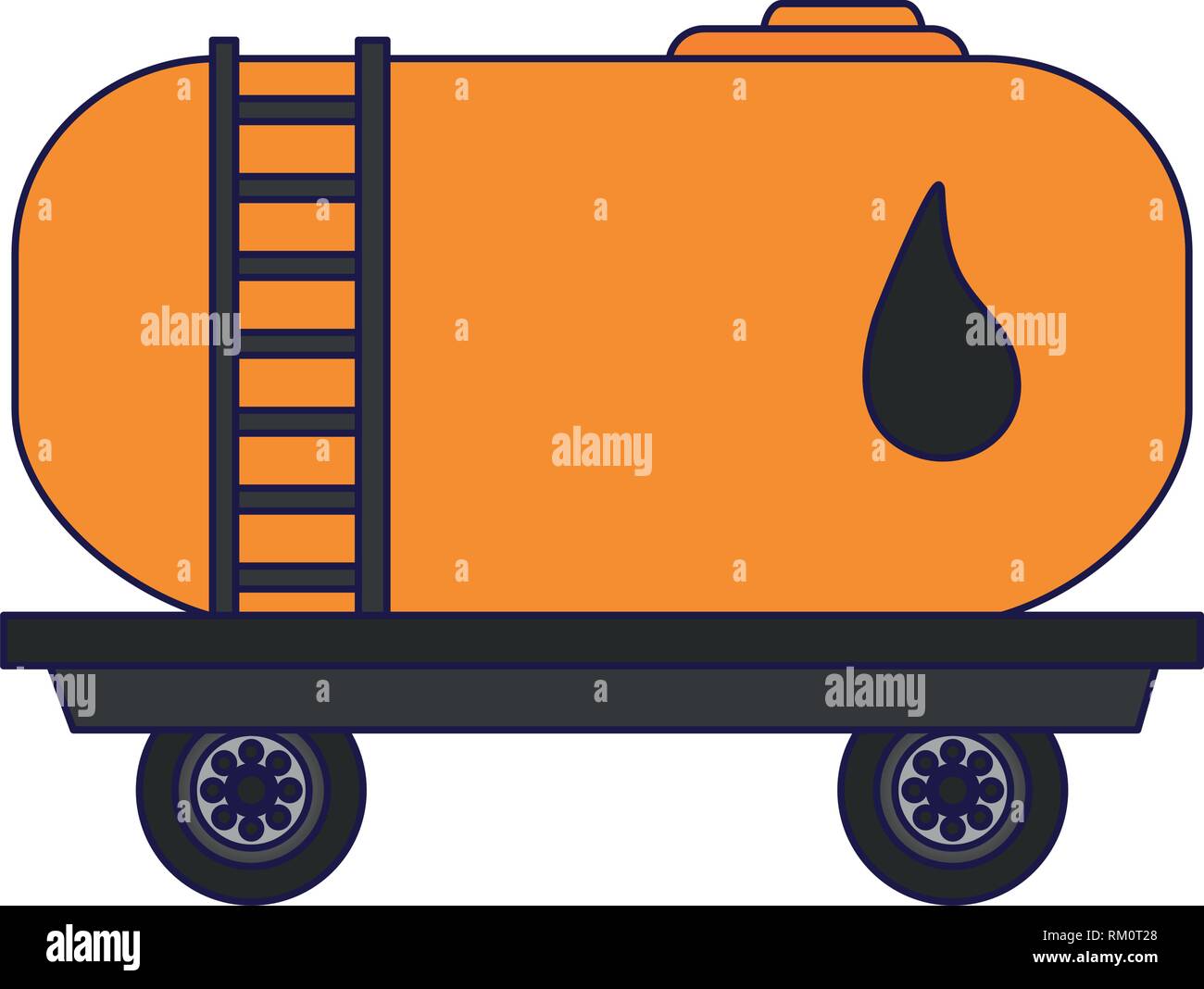 oil truck container wheels Stock Vector Image & Art - Alamy
