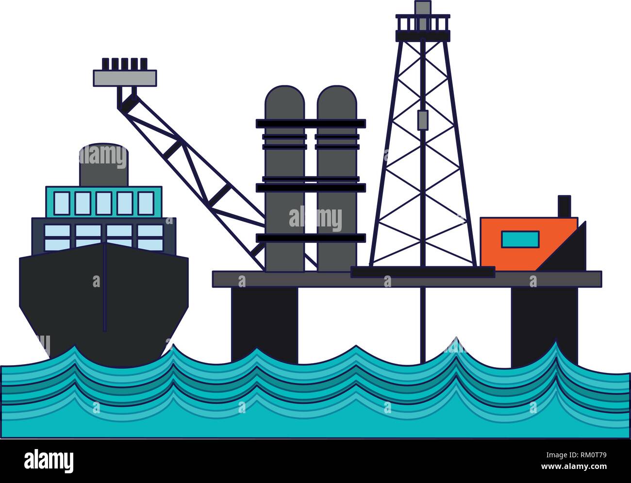 Heavy freighter Stock Vector Images - Alamy