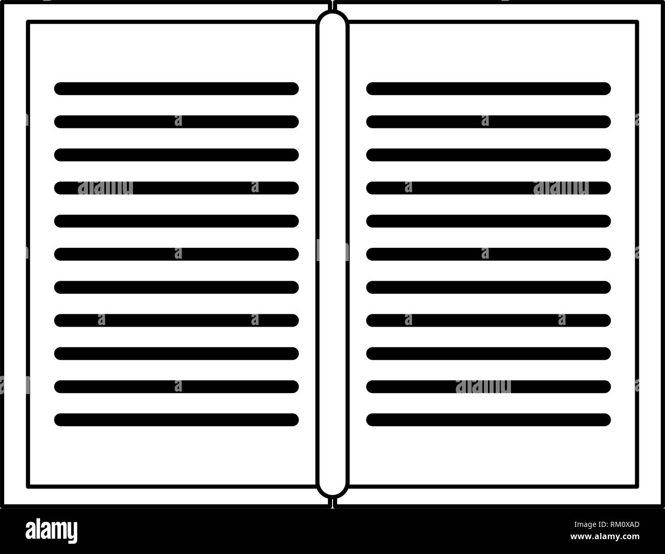 Form of an open book Stock Vector Images - Alamy