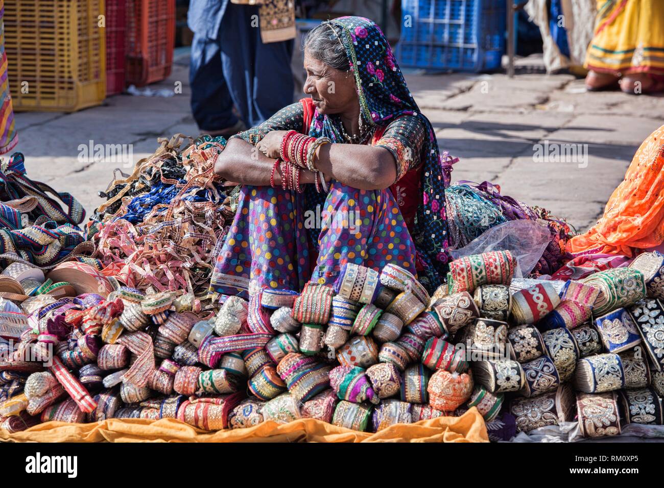 Rajasthani bangles hi-res stock photography and images - Alamy