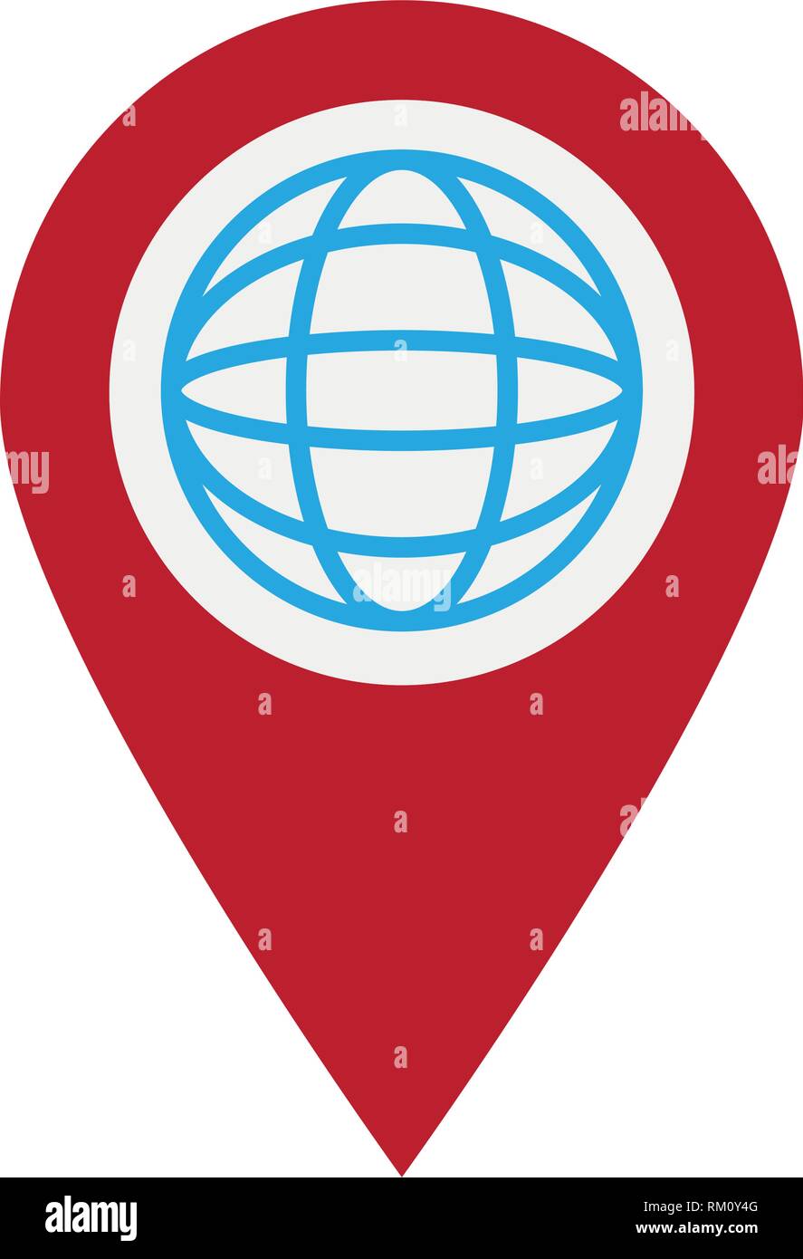 Global sphere location pin hi-res stock photography and images - Alamy