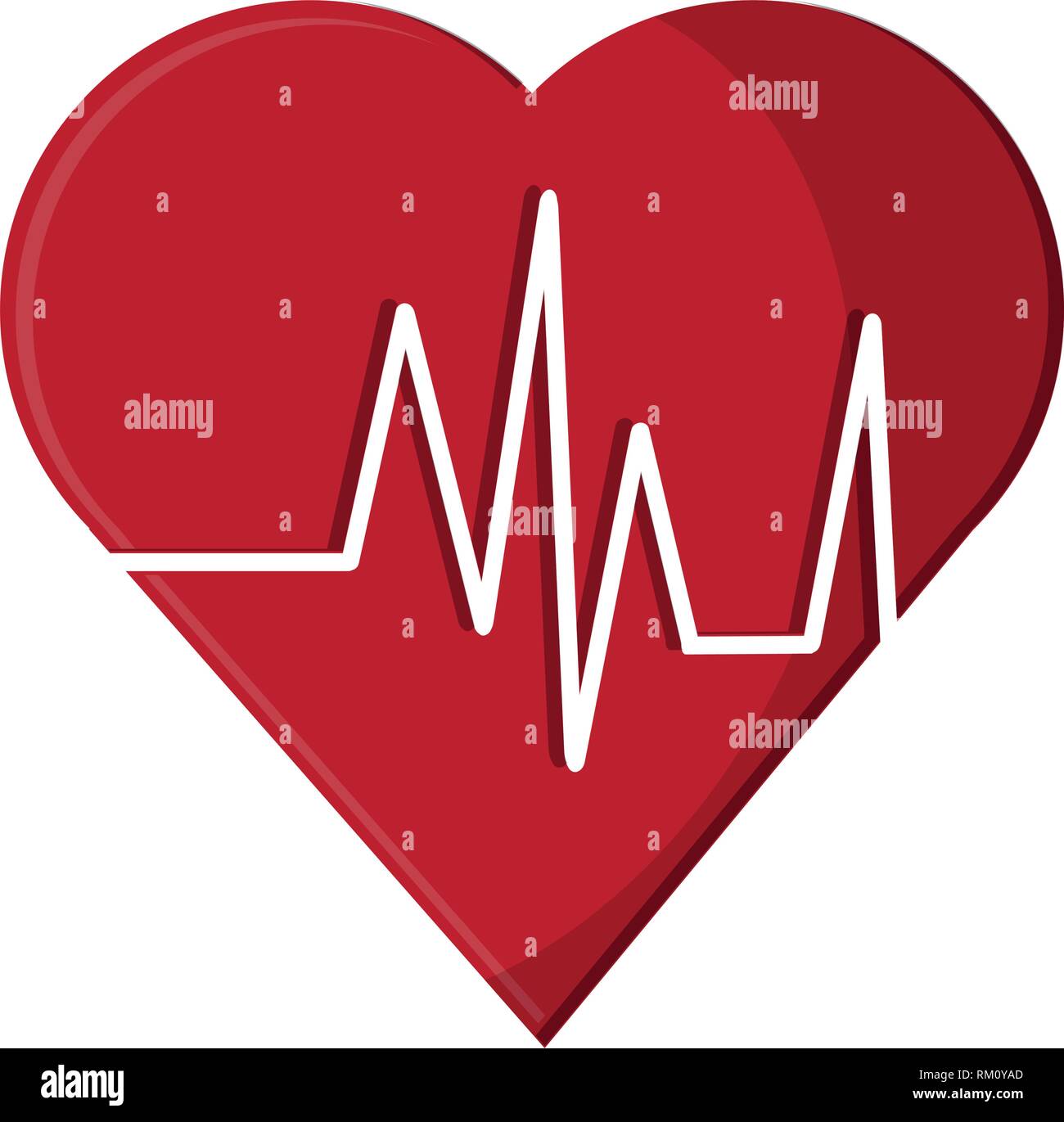 heart cardio heartbeat symbol Stock Vector Image & Art - Alamy