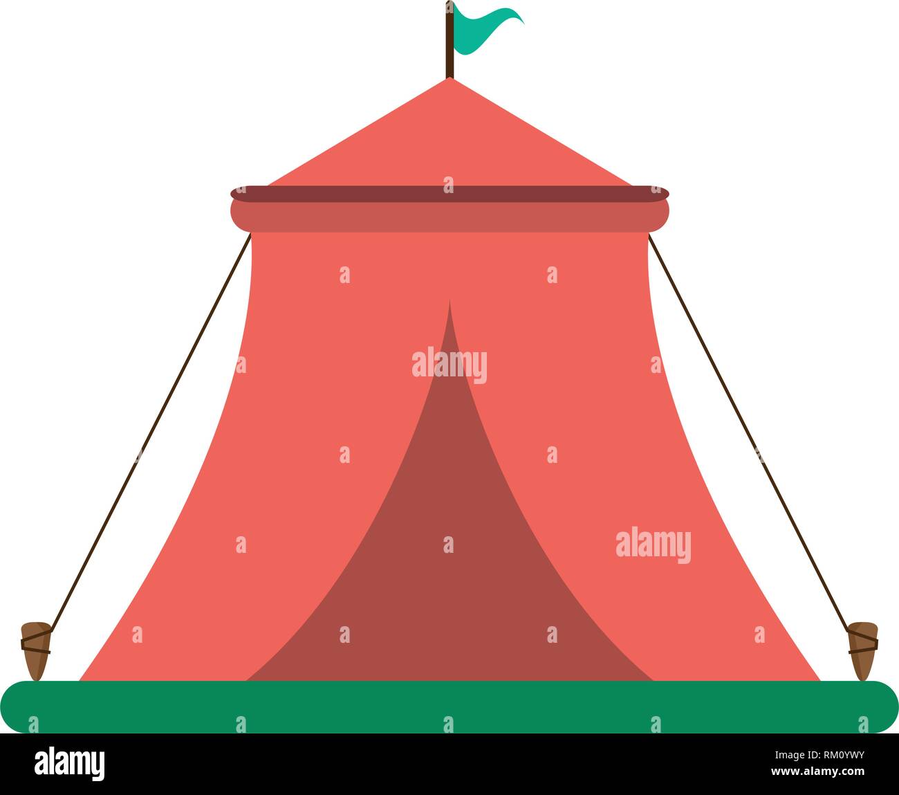Circus festival tent with flag Stock Vector Image & Art - Alamy