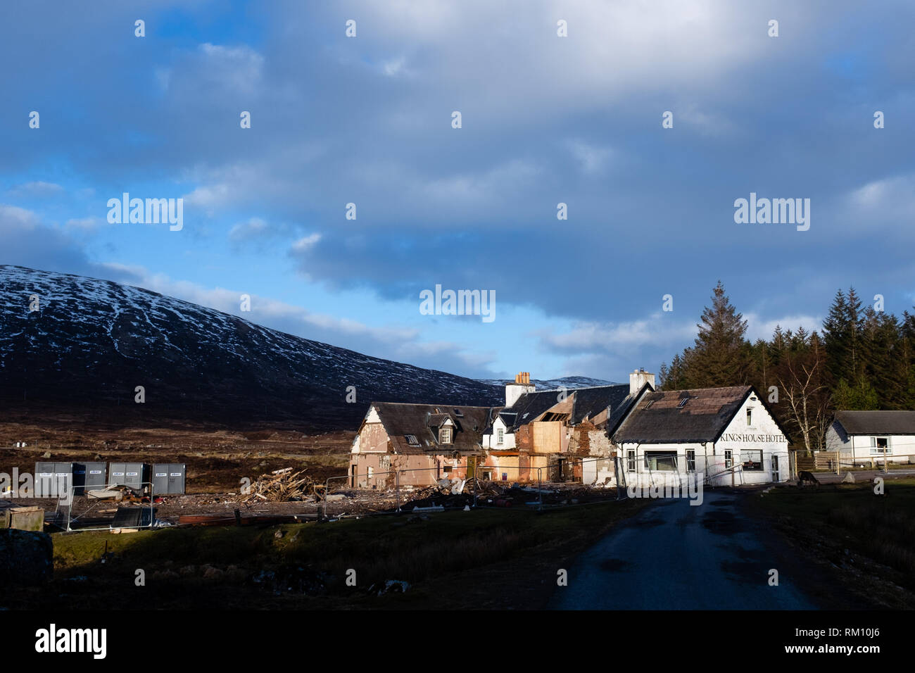 The iconic Kings House hotel in Glencoe scottish highlands ,during its ...