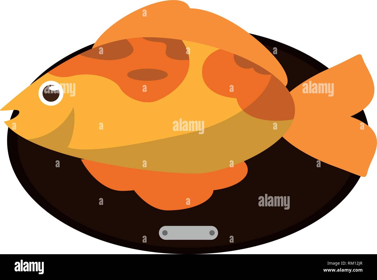 Fish haunted in wooden frame Stock Vector Image & Art - Alamy