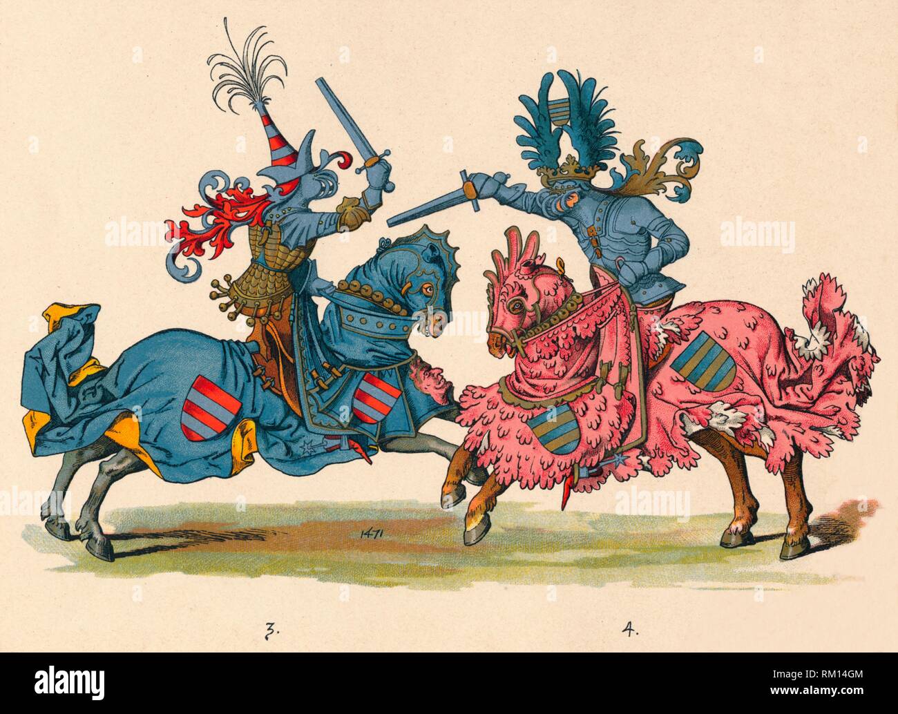 Heraldry lithograph hi-res stock photography and images - Alamy