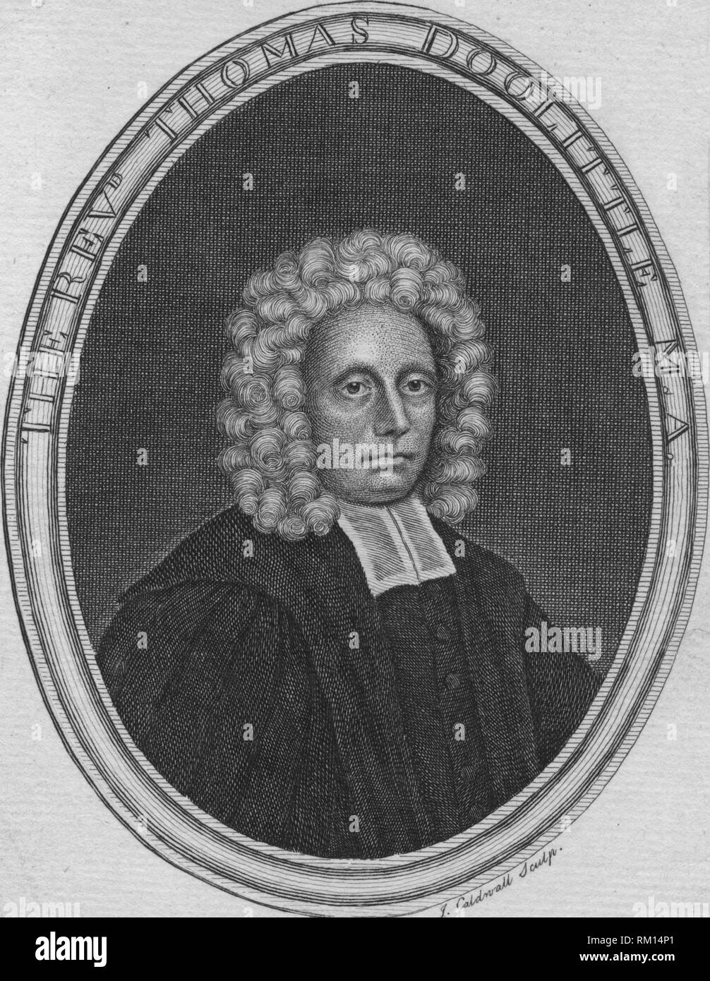 'The Reverend Thomas Doolittle M.A.', (c1775). Creator: James Caldwall ...