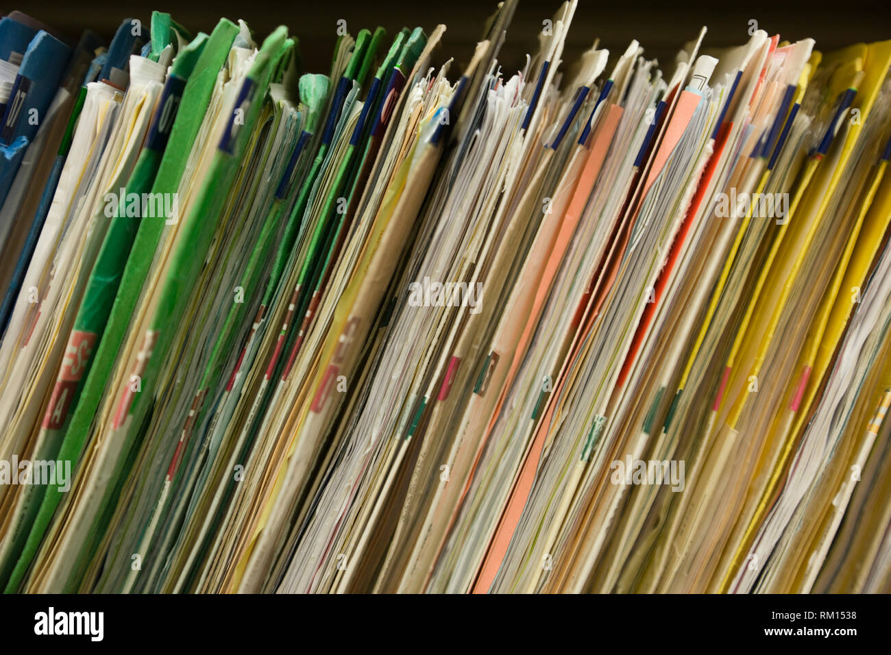 Patient Medical Files Stock Photo - Alamy