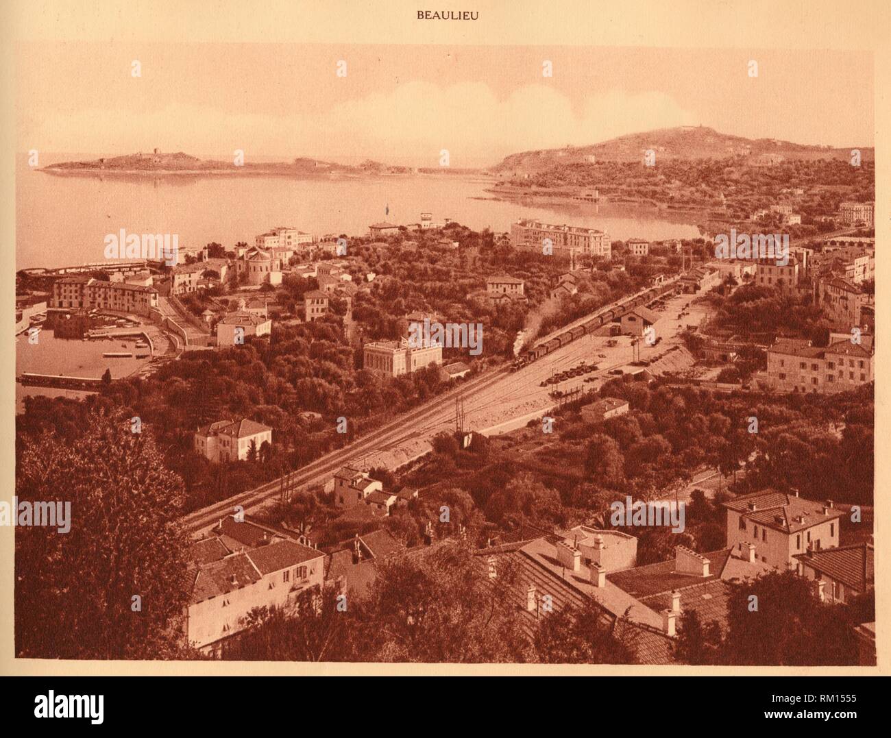 'General view and Cap Ferrat, Beaulieu', 1930. Creator: Unknown Stock ...