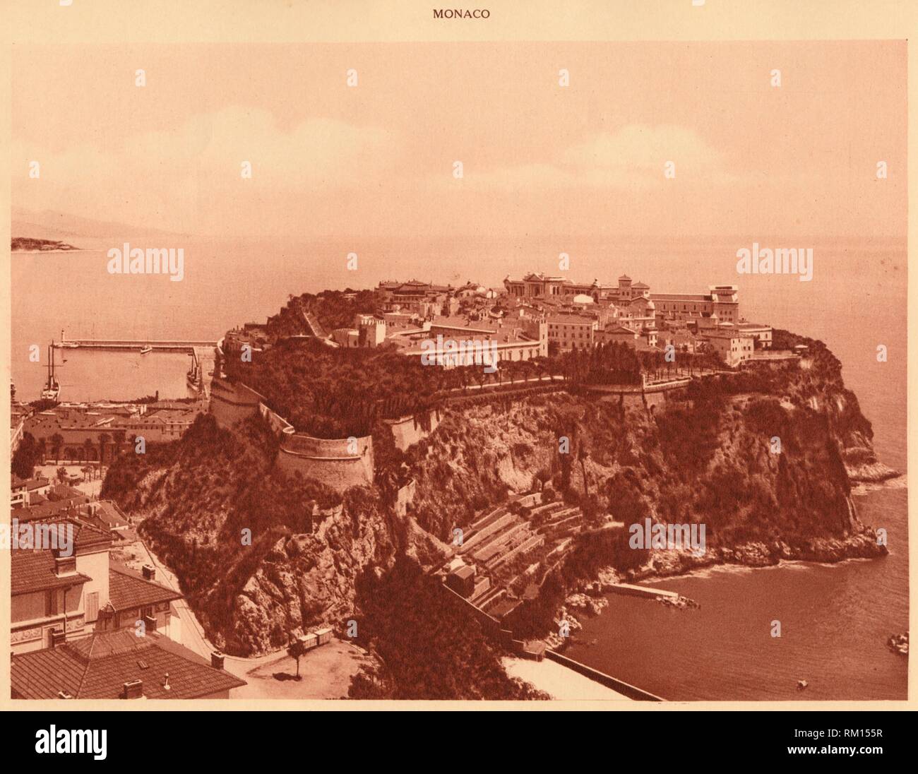 'General view of the Principality of Monaco', 1930. Creator: Unknown ...