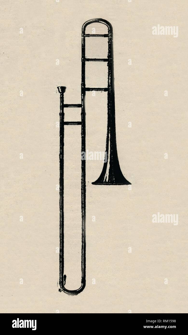 'Slide Trombone', 1910. Creator: Unknown Stock Photo - Alamy