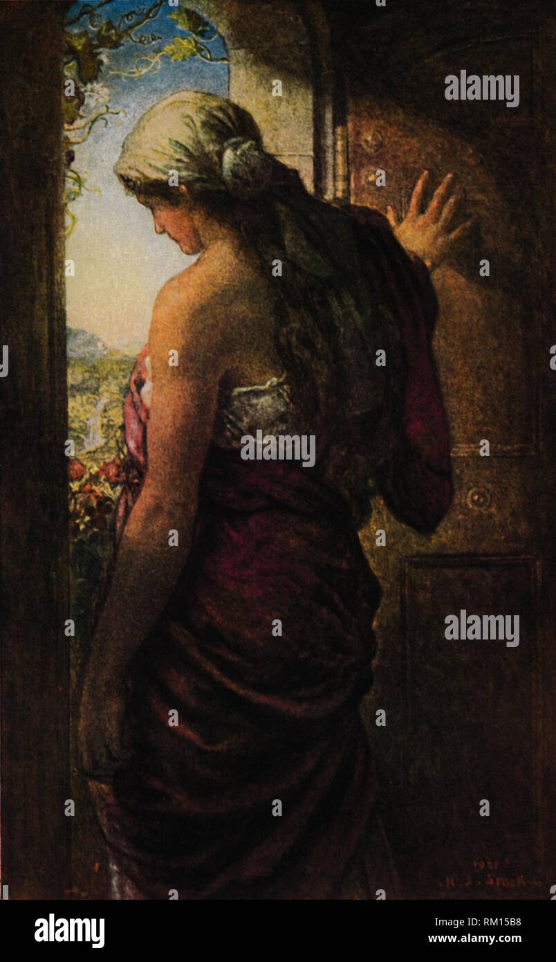 'The Open Door', 1922. Creator: Henry John Stock Stock Photo - Alamy