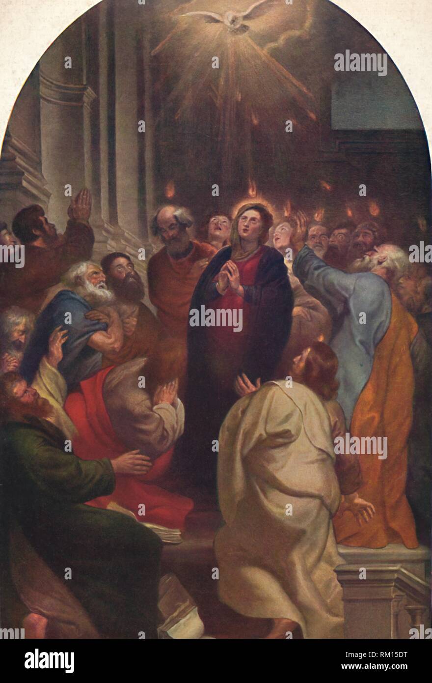 'The Descent of the Holy Spirit', 1619, (1914). Creator: Peter Paul ...