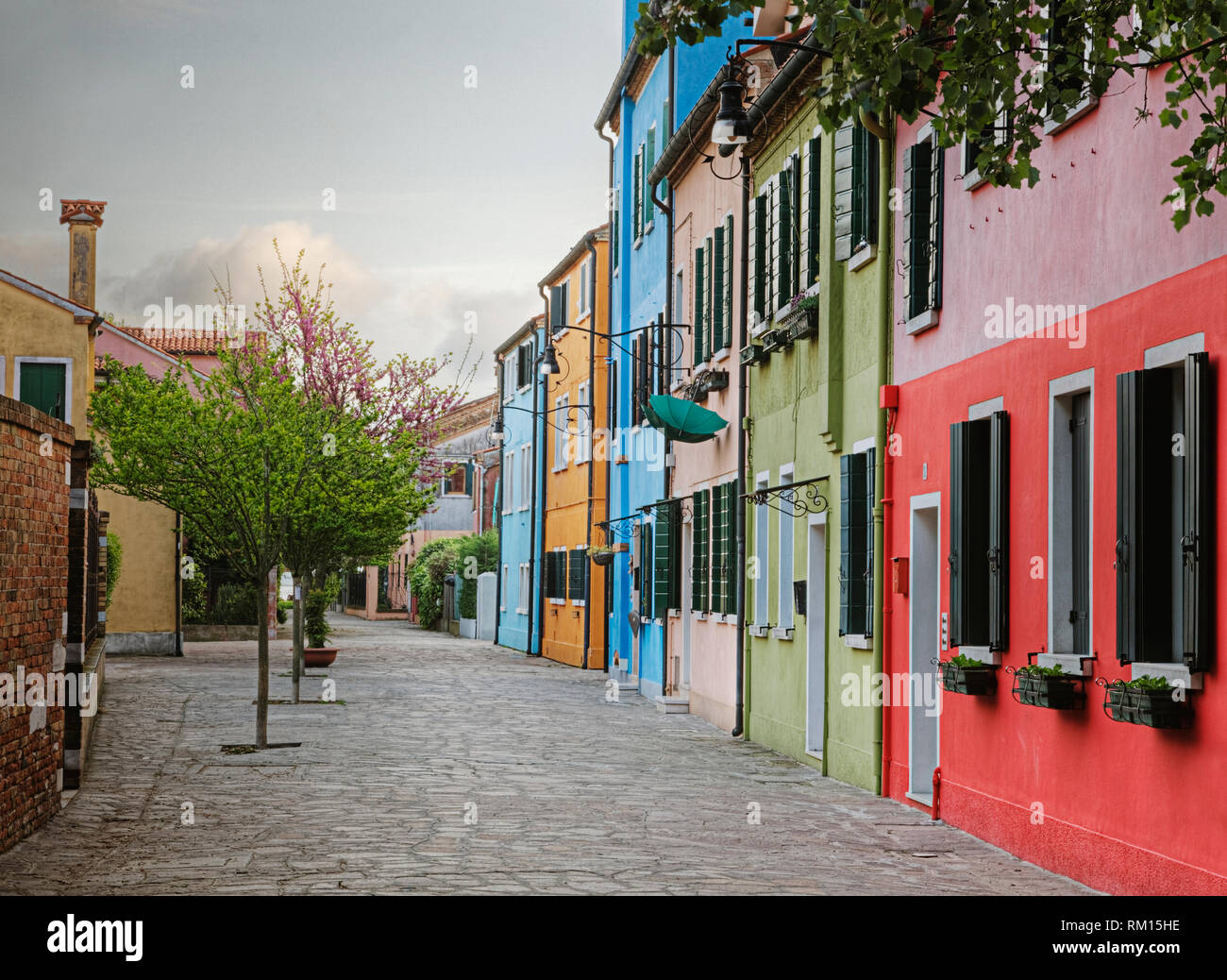 Colorful Residential Buildings Stock Photo - Alamy