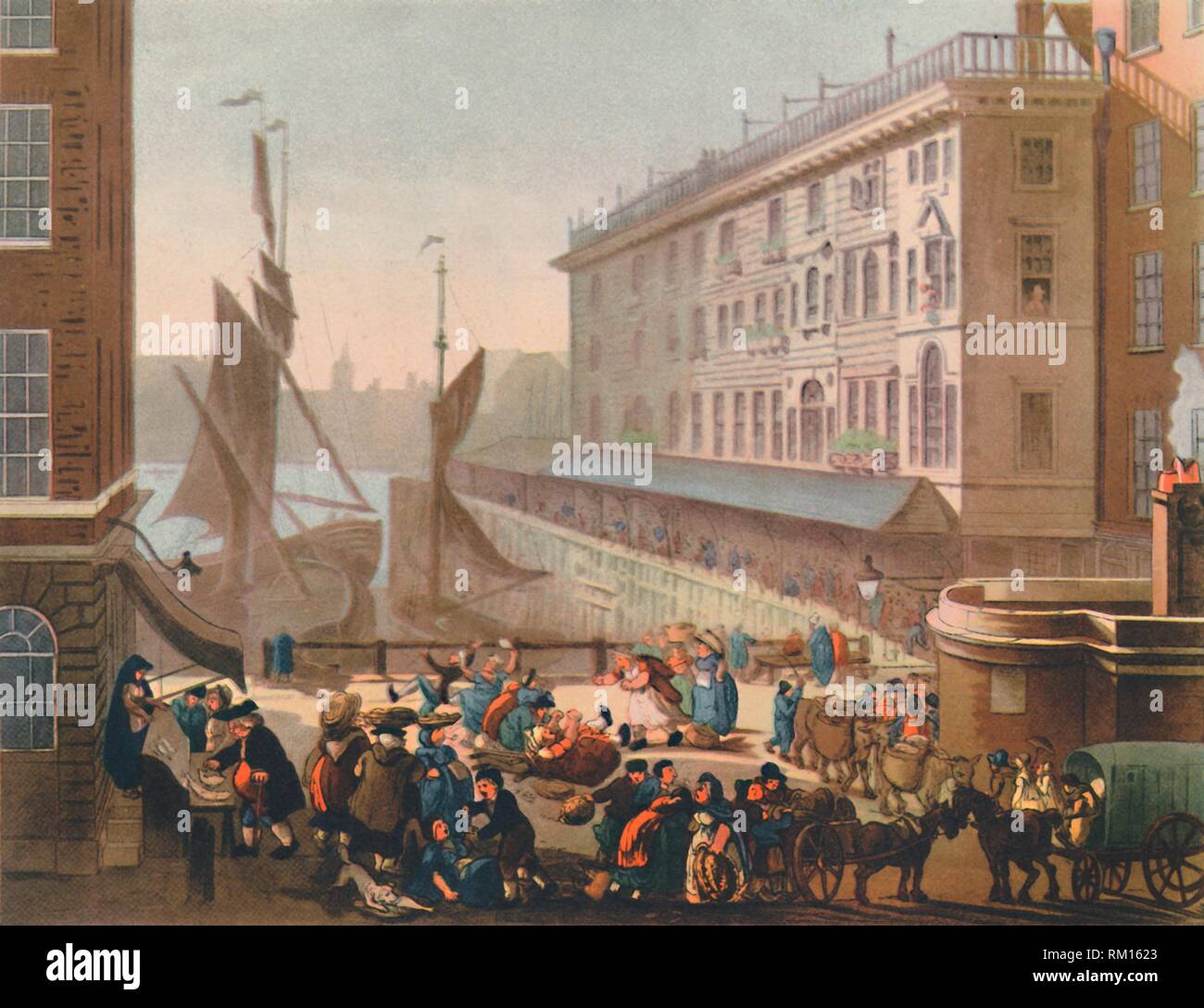 London 1808 aquatint colour hi-res stock photography and images - Alamy