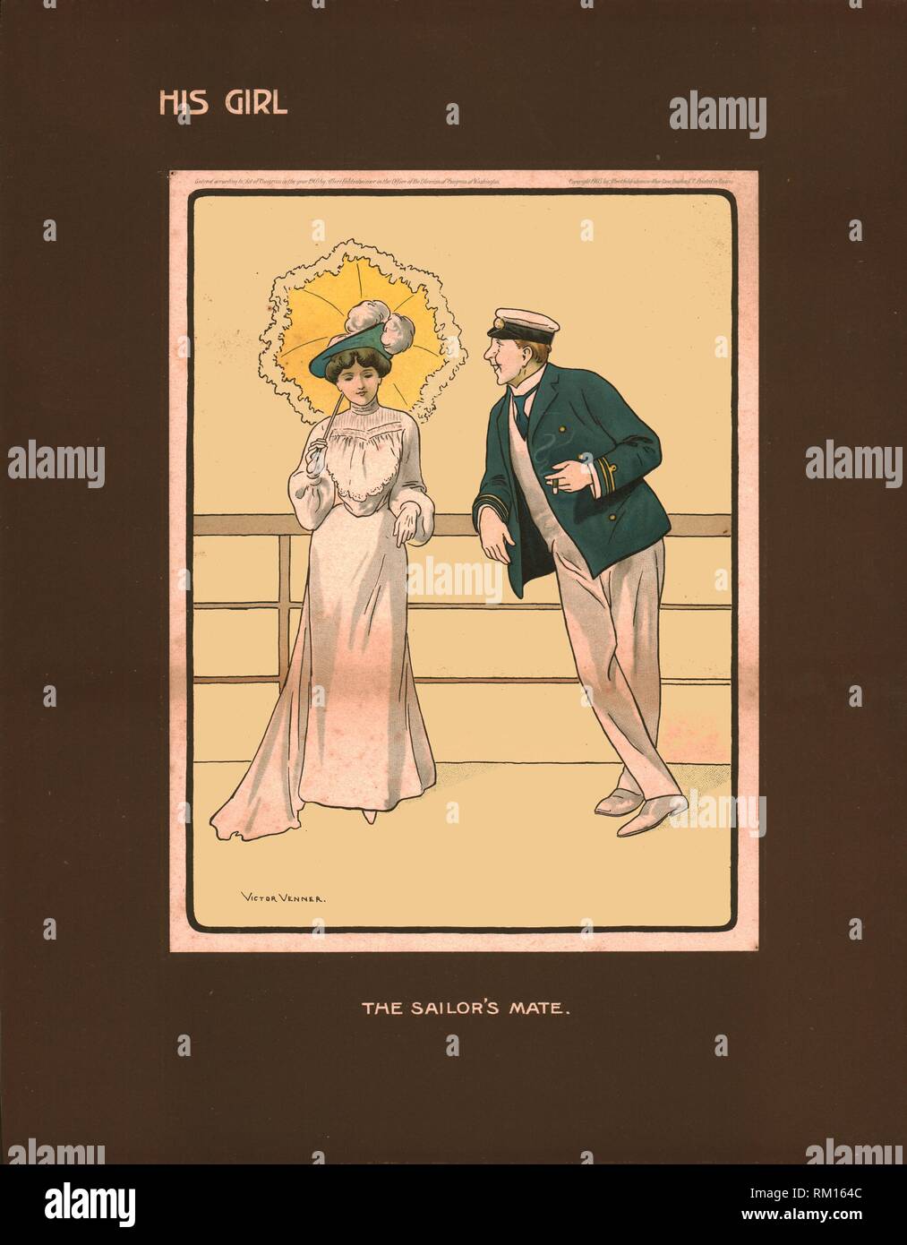 His Girl, The Sailor's Mate. Creator: Victor Venner Stock Photo - Alamy