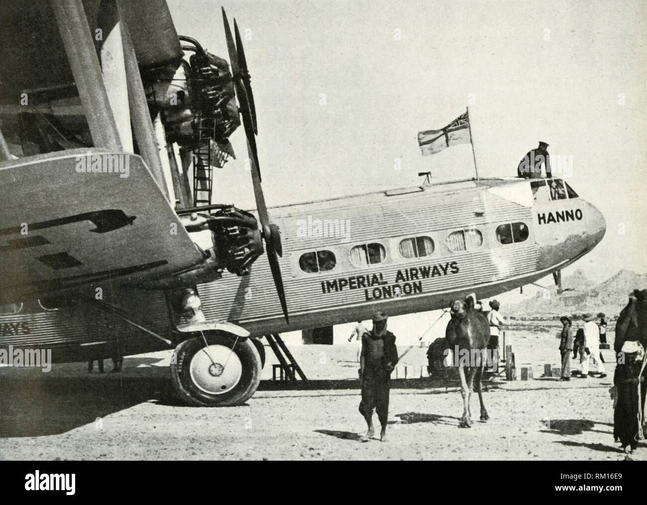 Imperial Airways Handley-Page HP 42 biplane 'Hanno', Gwadar ...