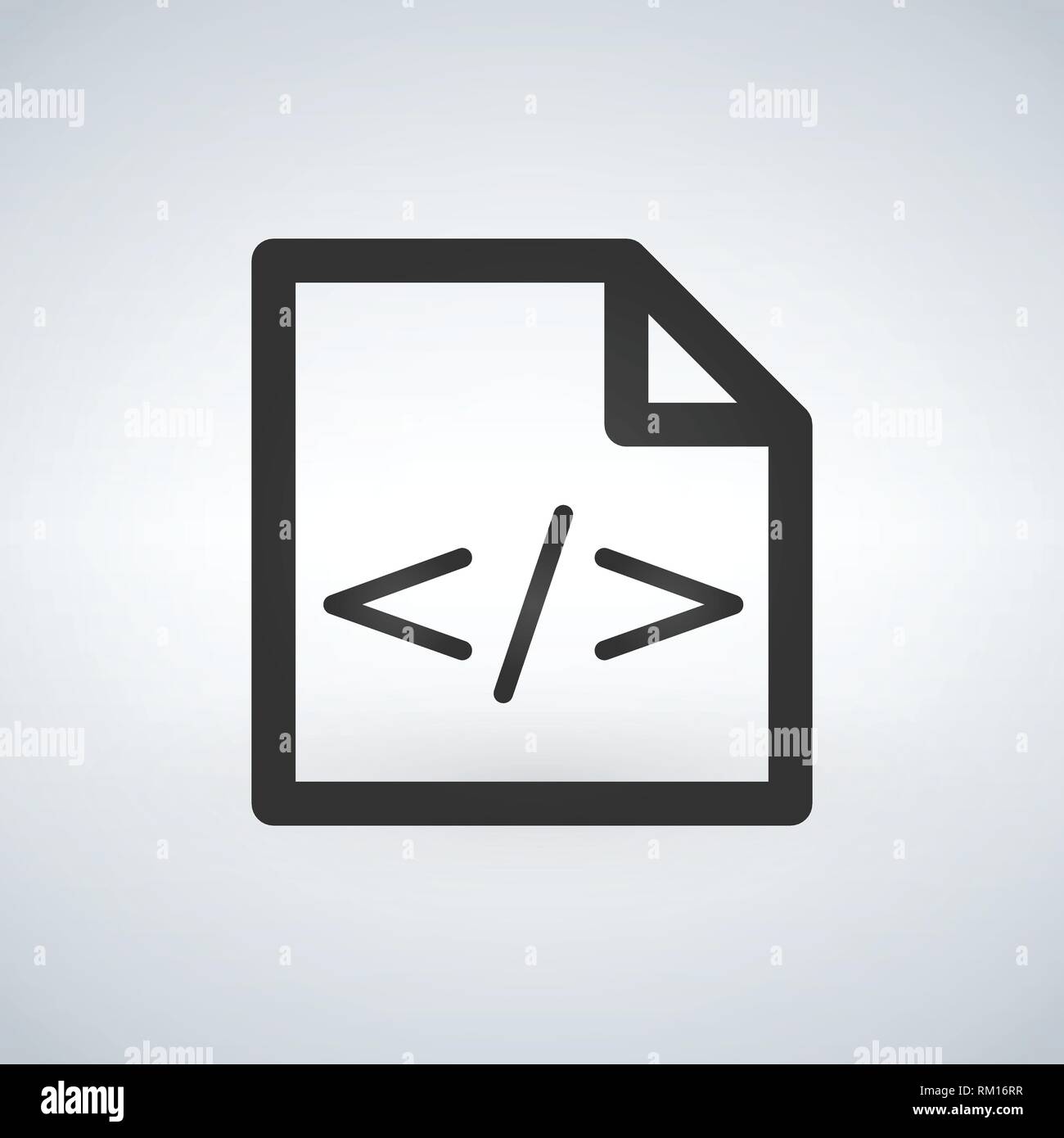Coding page icon vector,vector illustration isolated on modern ...