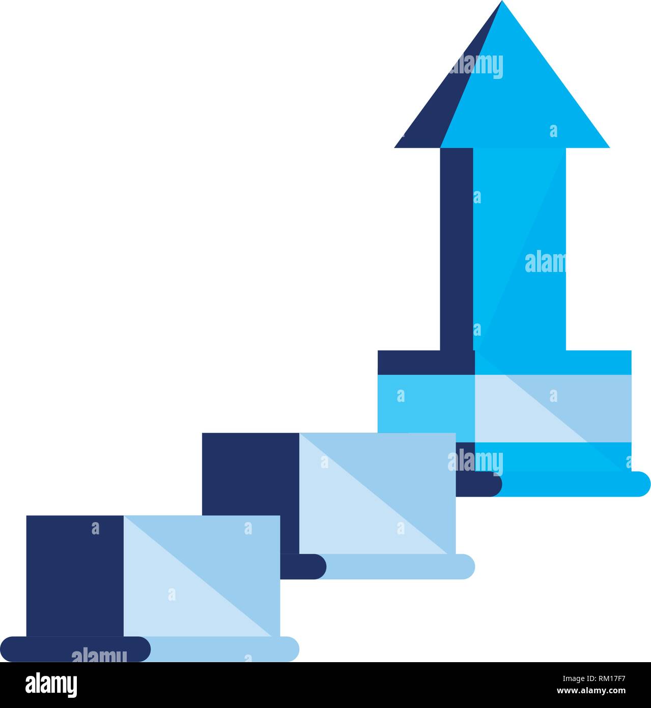 statistics arrows infographics icons vector illustration design Stock ...