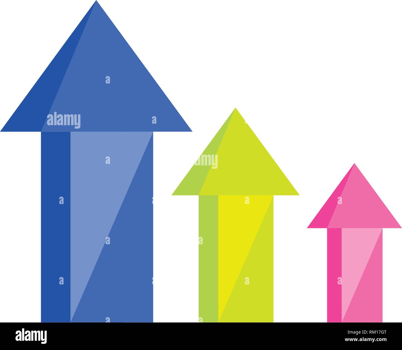 statistics arrows infographics icons vector illustration design Stock ...
