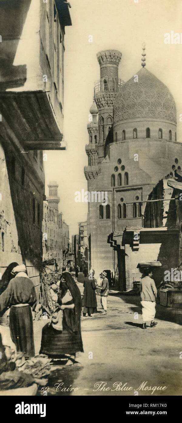 'Cairo - The Blue Mosque', c1918-c1939. Creator: Unknown Stock Photo ...