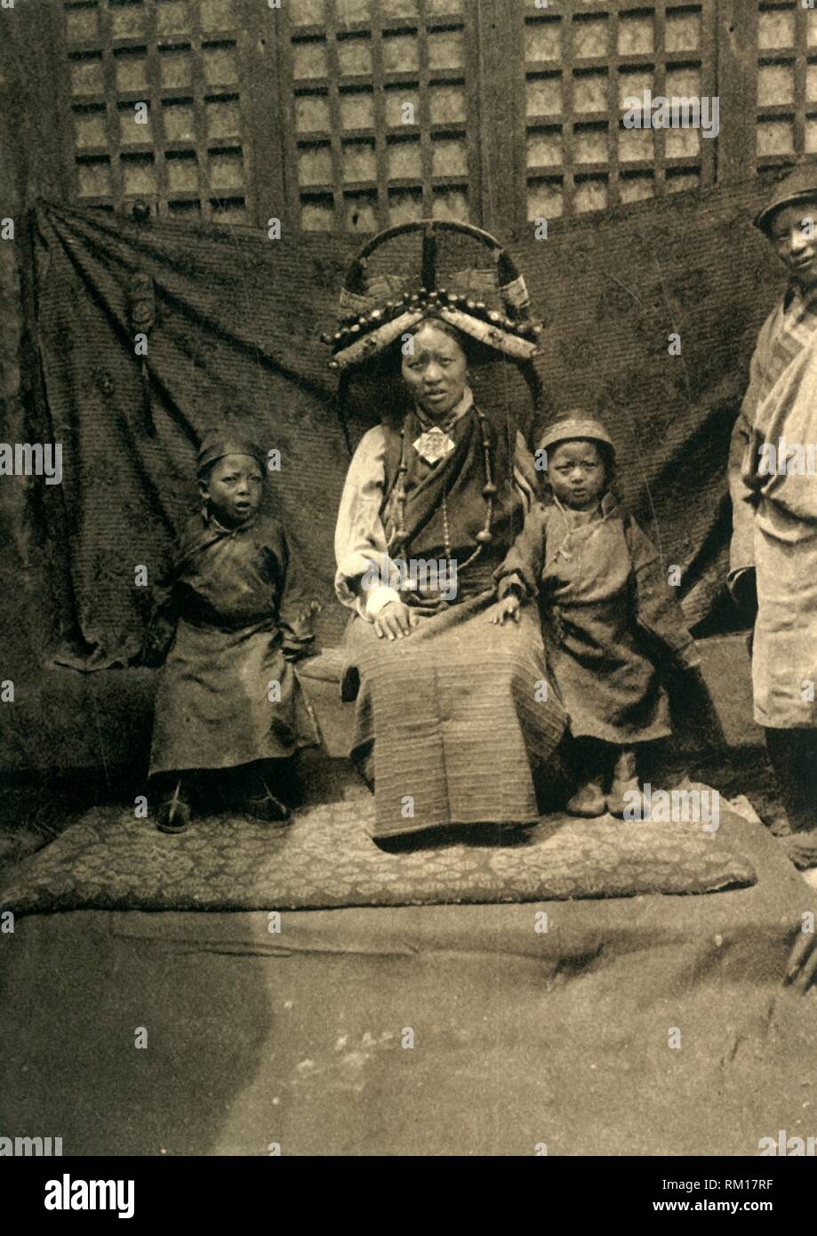 'Family of the Governor of Tingri', c1918-c1939. Creator: Unknown Stock ...