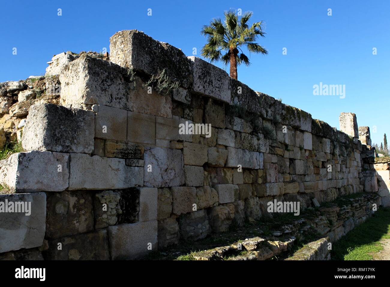 The ancient site of Kerameikos was divided into two parts by the walls ...