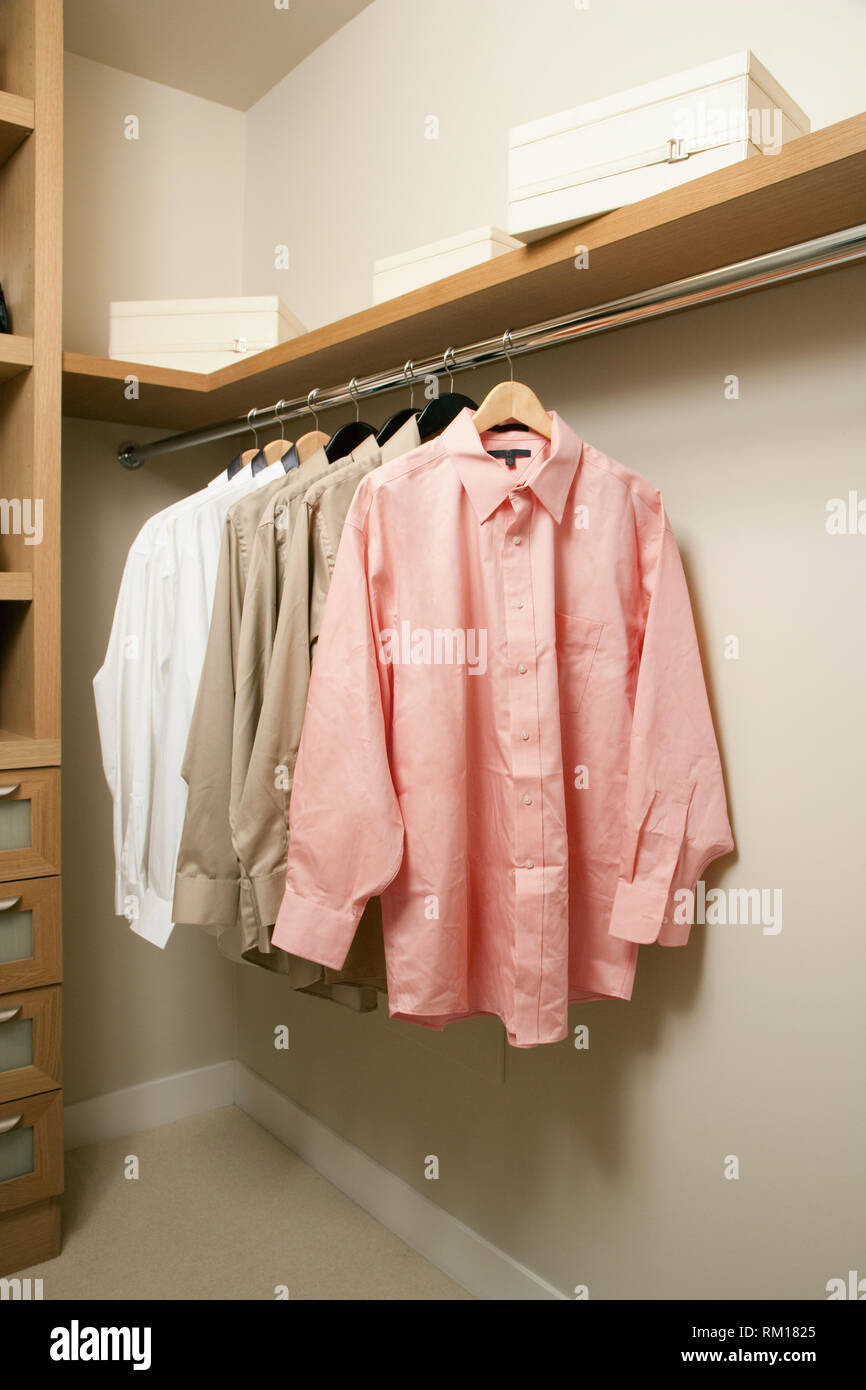 Mens walk in wardrobe hi-res stock photography and images - Alamy