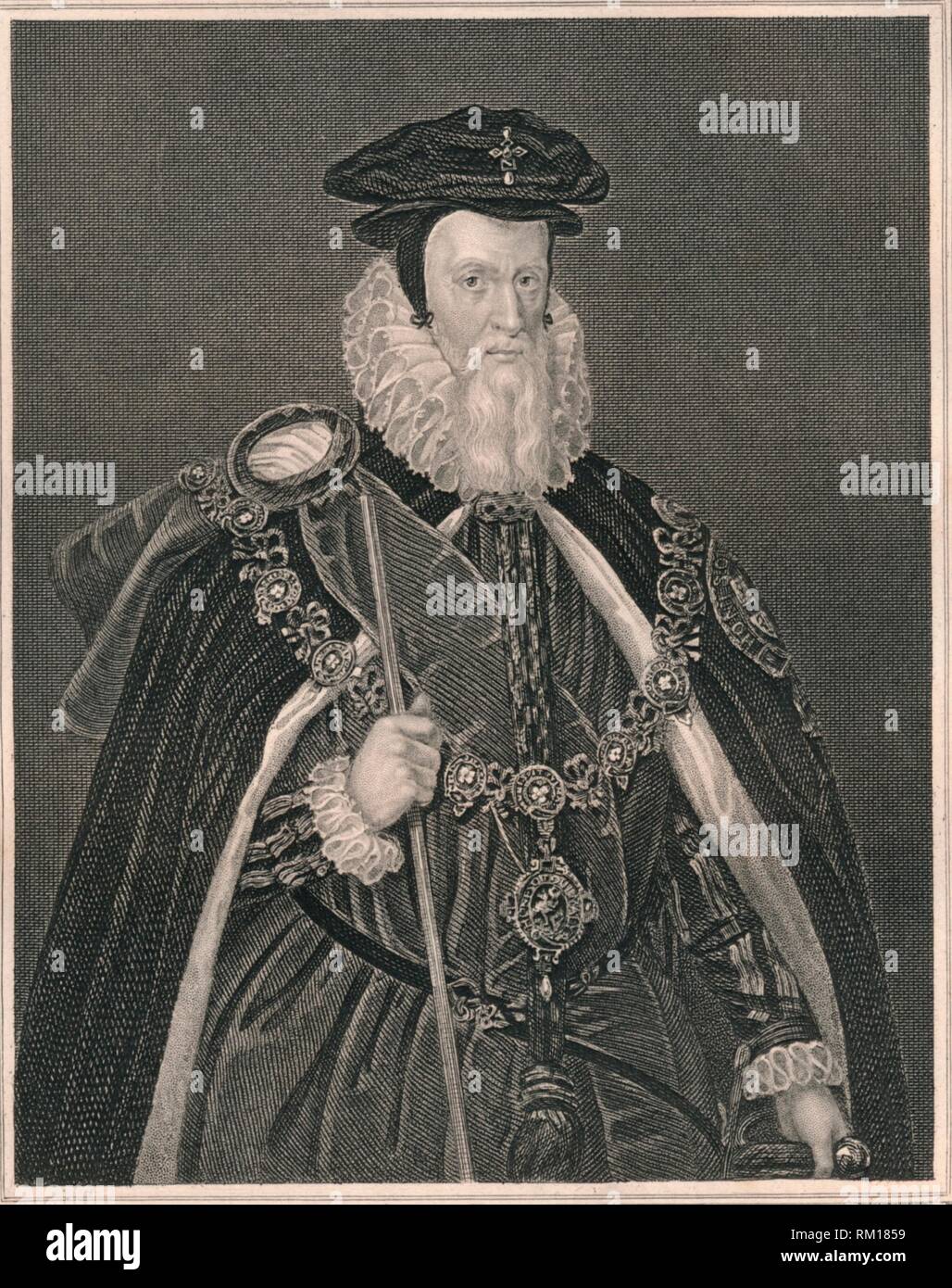 'William Cecil, Lord Burghley.', (early-mid 19th century). Creator ...