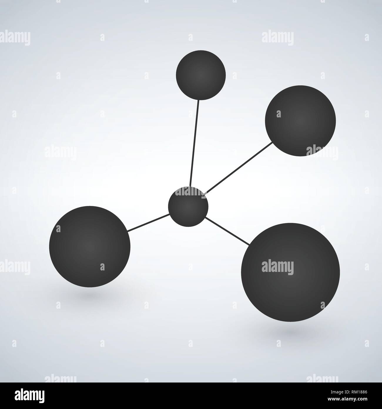 Molecule icon or circles for infographics. Vector illustration isolated ...
