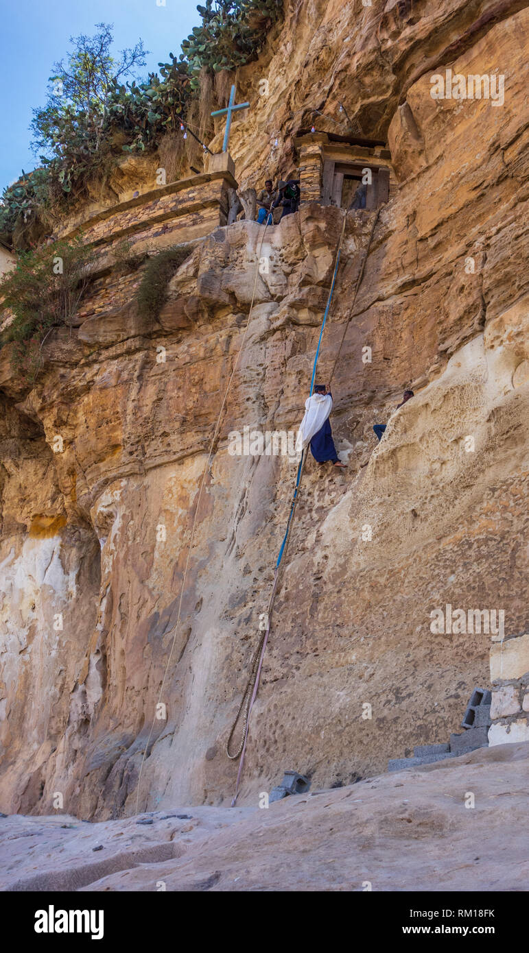 Debre Damo is one of Ethiopia's most important monasteries and can only ...