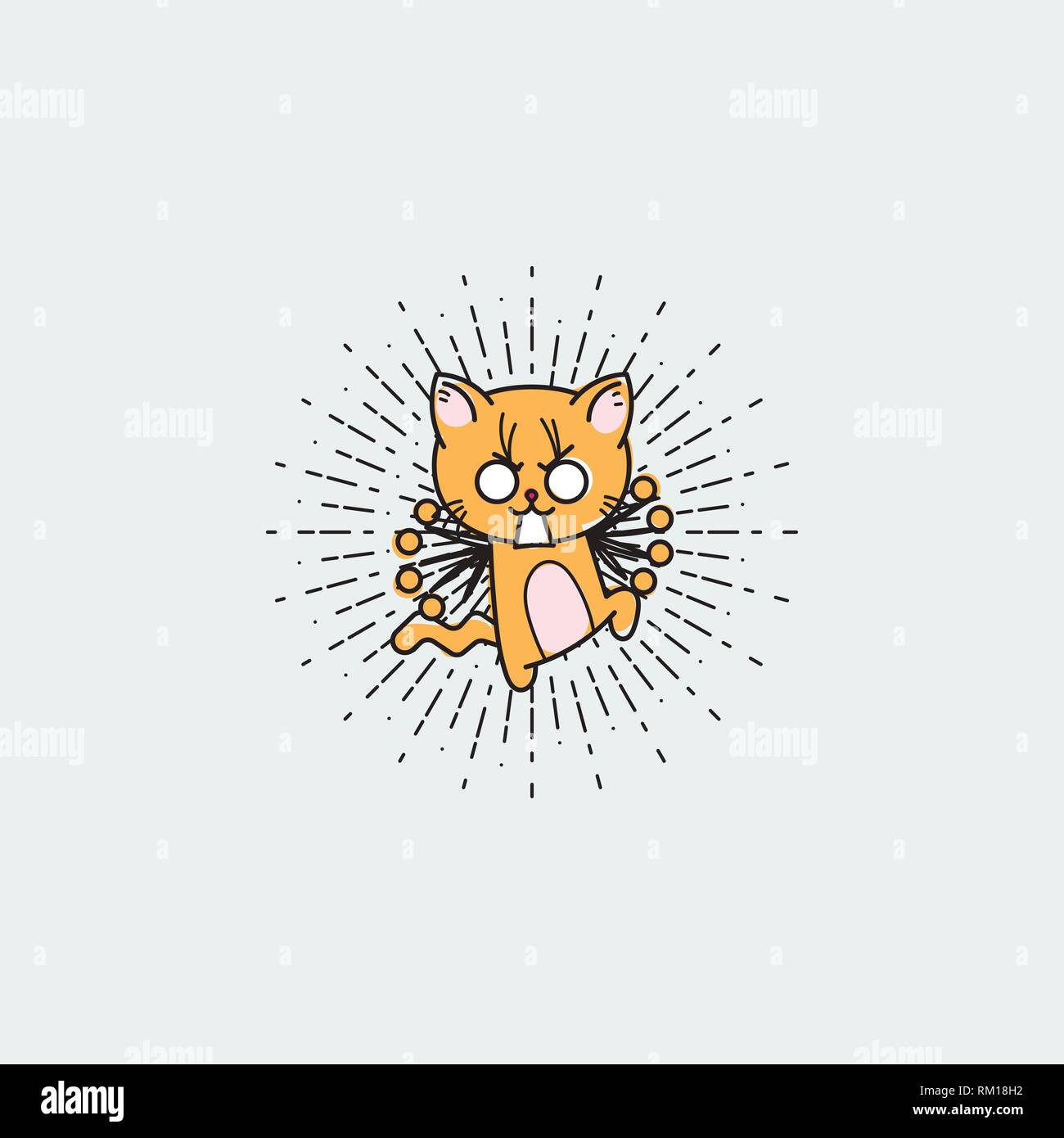 Bristling Cat High Resolution Stock Photography and Images - Alamy