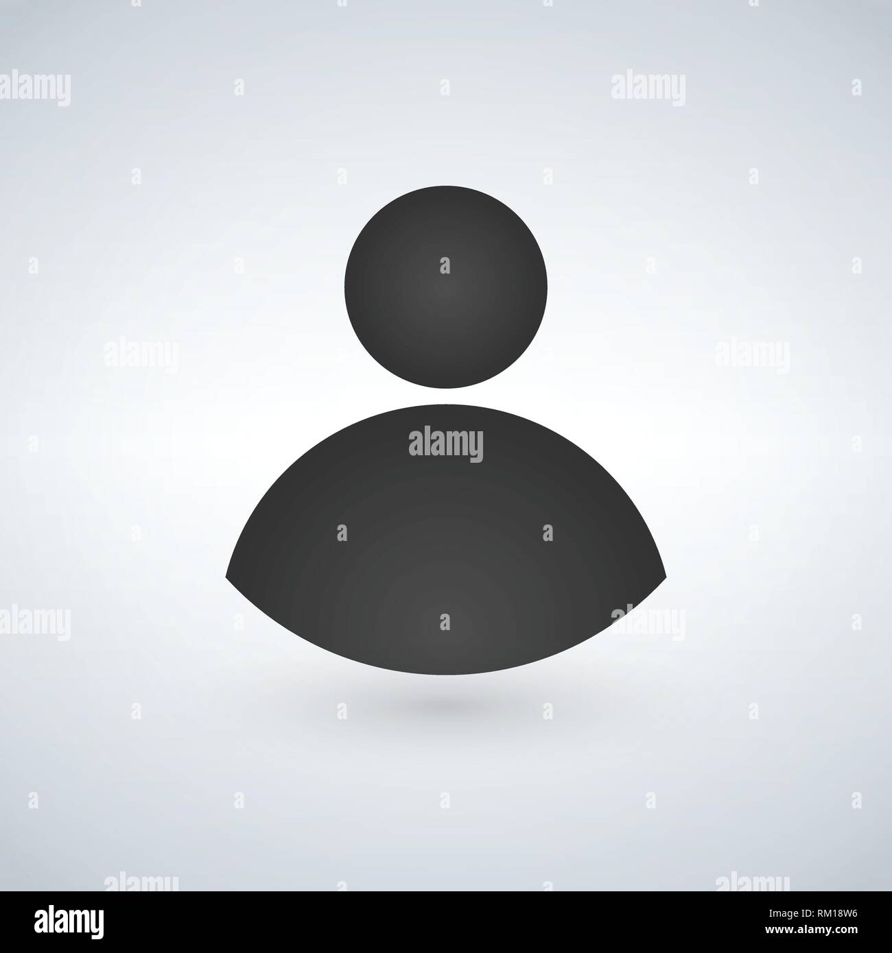 User Icon in trendy flat style isolated on modern background. User ...