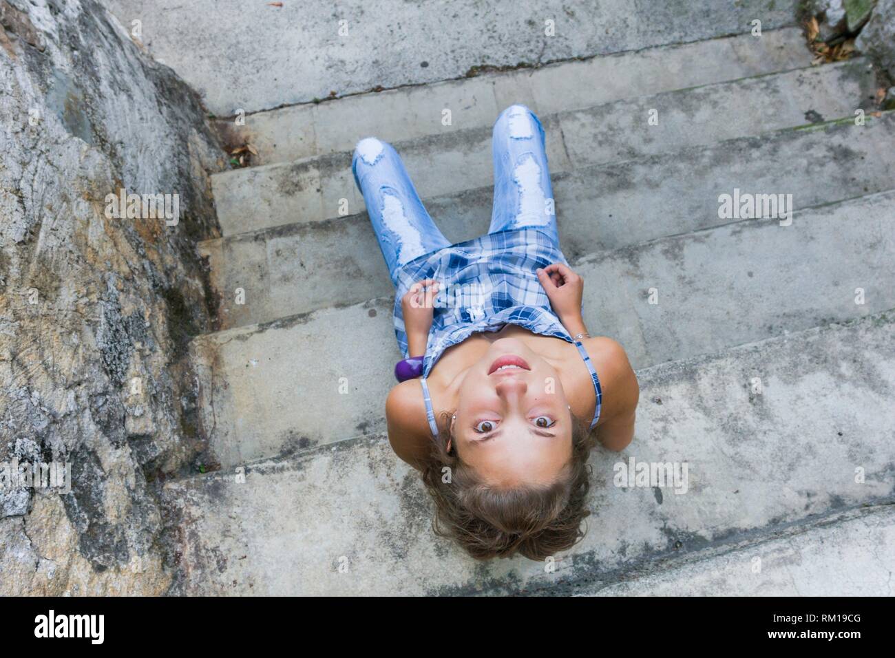 Inverted staircase hi-res stock photography and images - Alamy