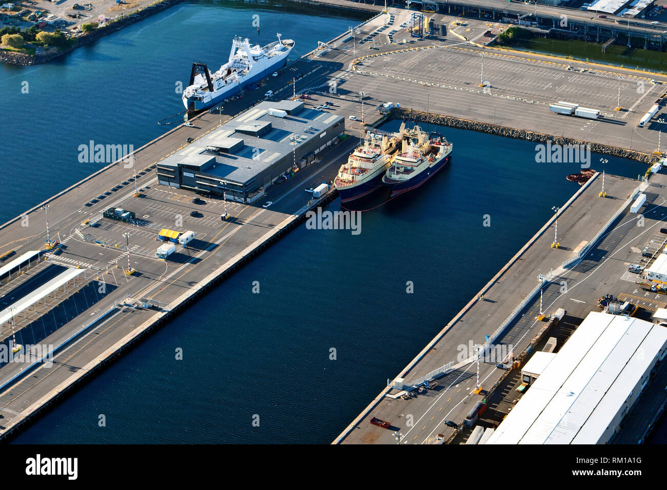 View of commercial dock Stock Photo - Alamy