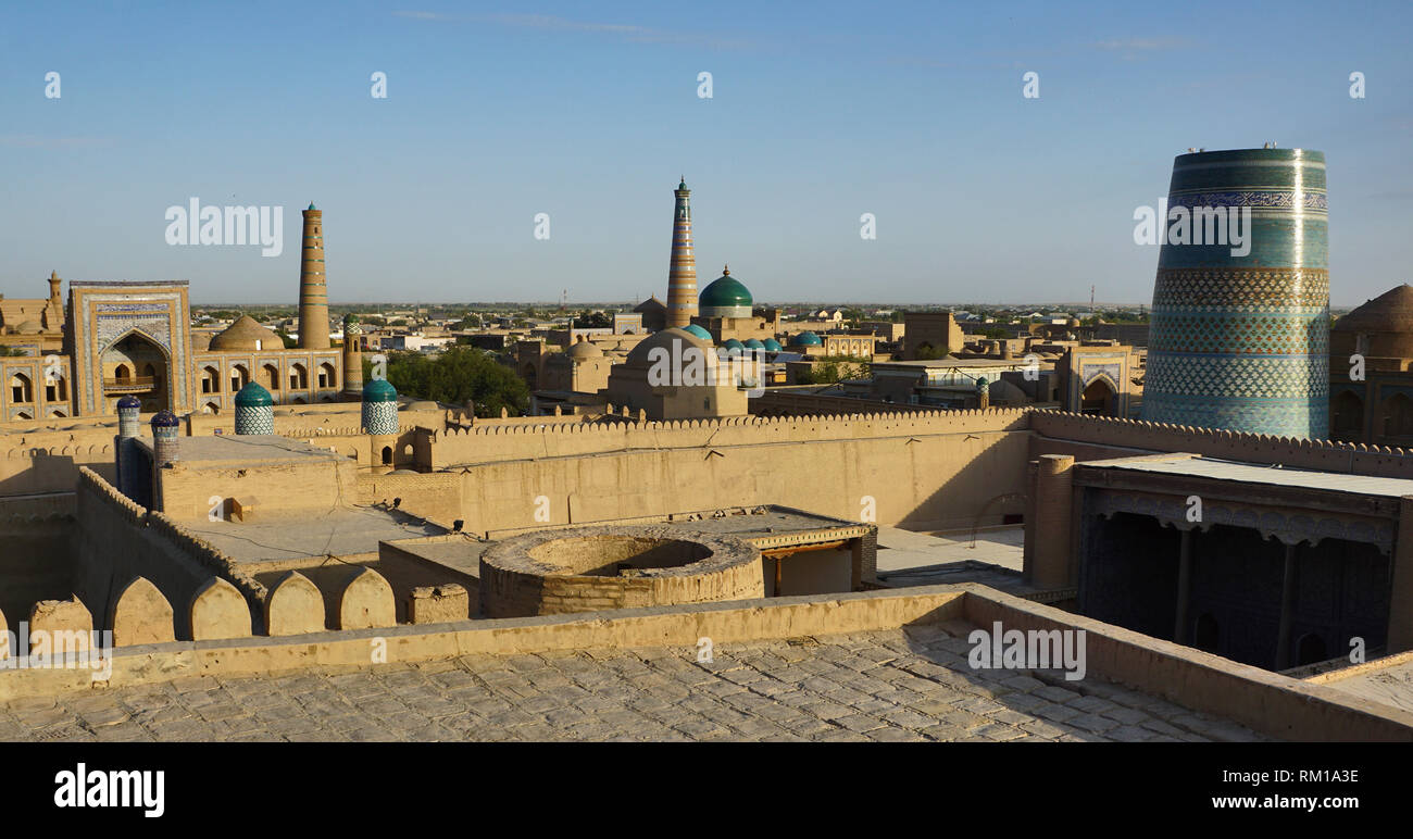 City panorama Khiwa Uzbekistan Stock Photo - Alamy