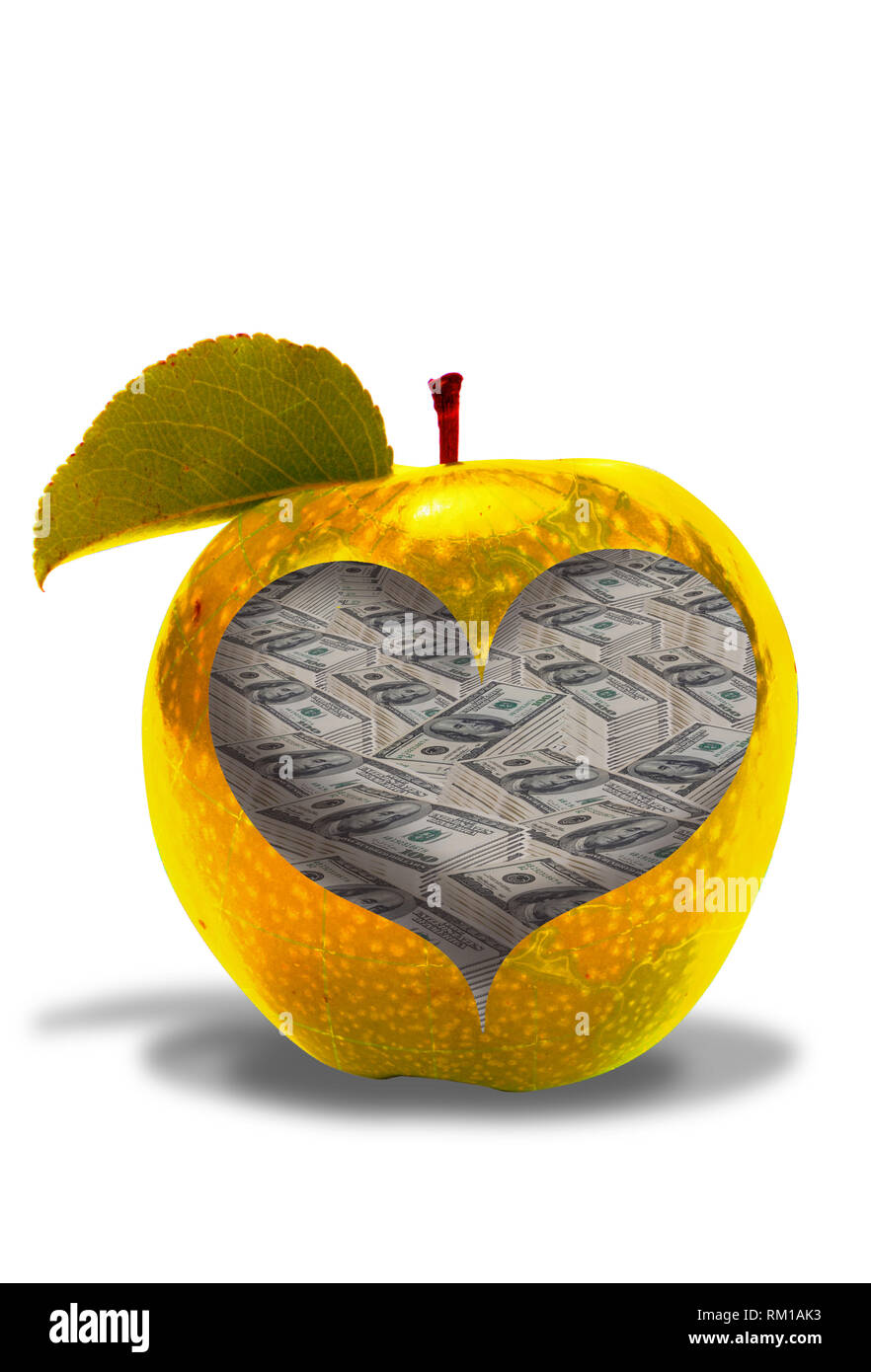 Apple symbol money hi-res stock photography and images - Alamy
