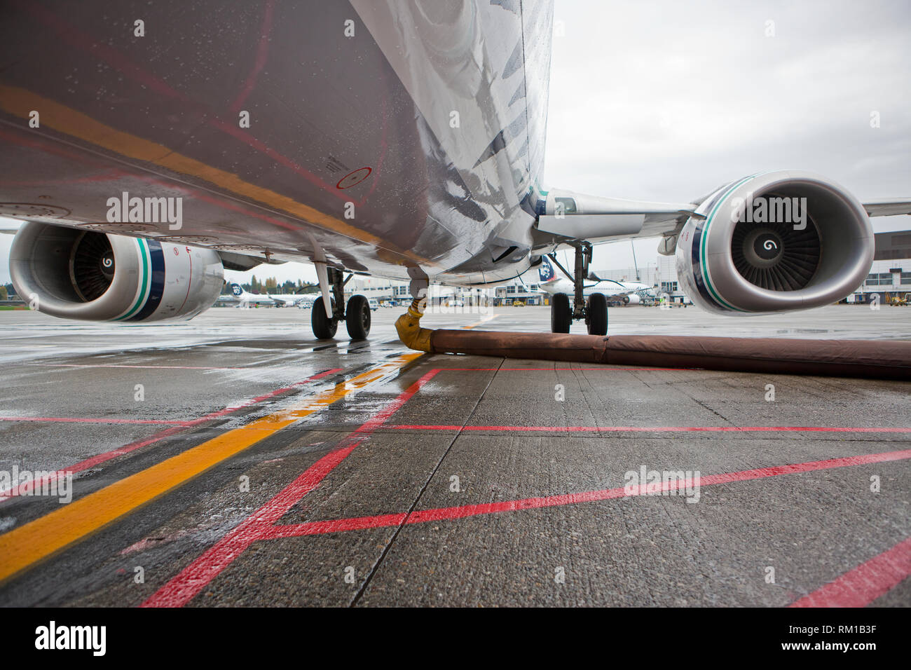 Belly of a Jet Aircraft Stock Photo - Alamy