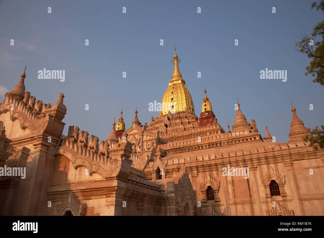 Ananda temple, Old Bagan village area, Mandalay region, Myanmar, Asia ...