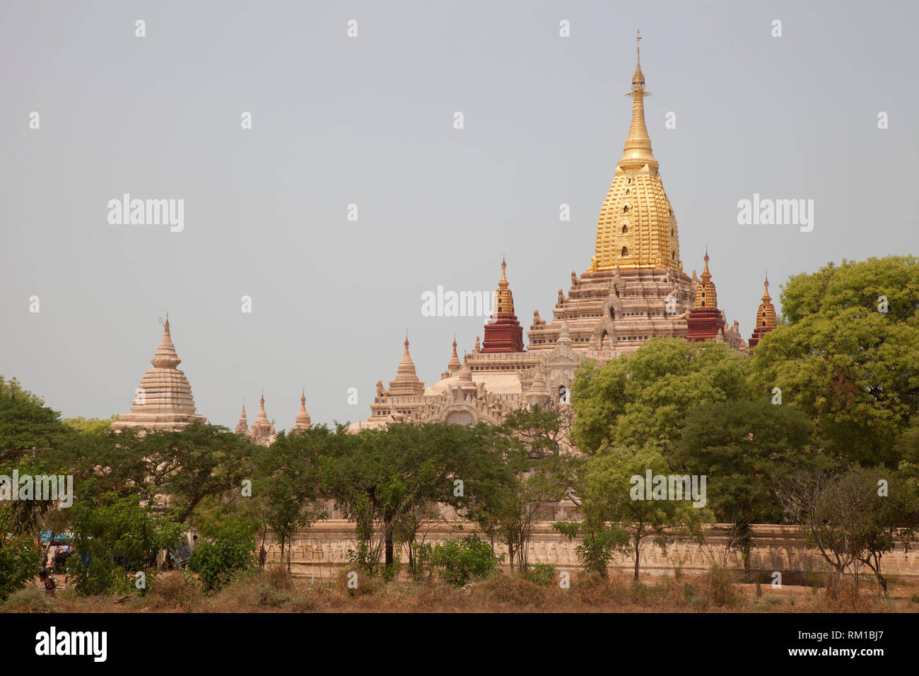 Ananda temple, Old Bagan village area, Mandalay region, Myanmar, Asia ...