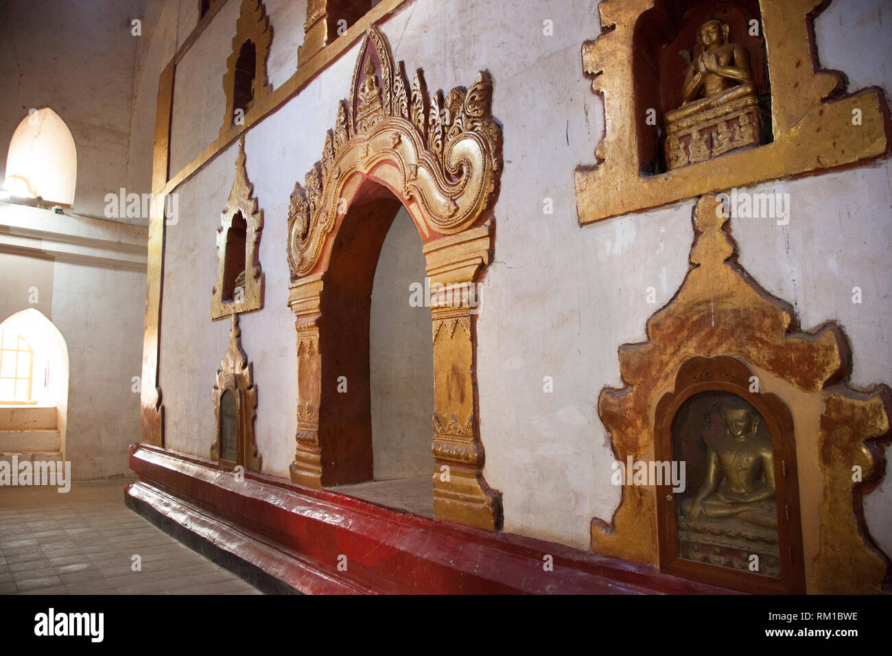 Ananda temple, Old Bagan village area, Mandalay region, Myanmar, Asia ...