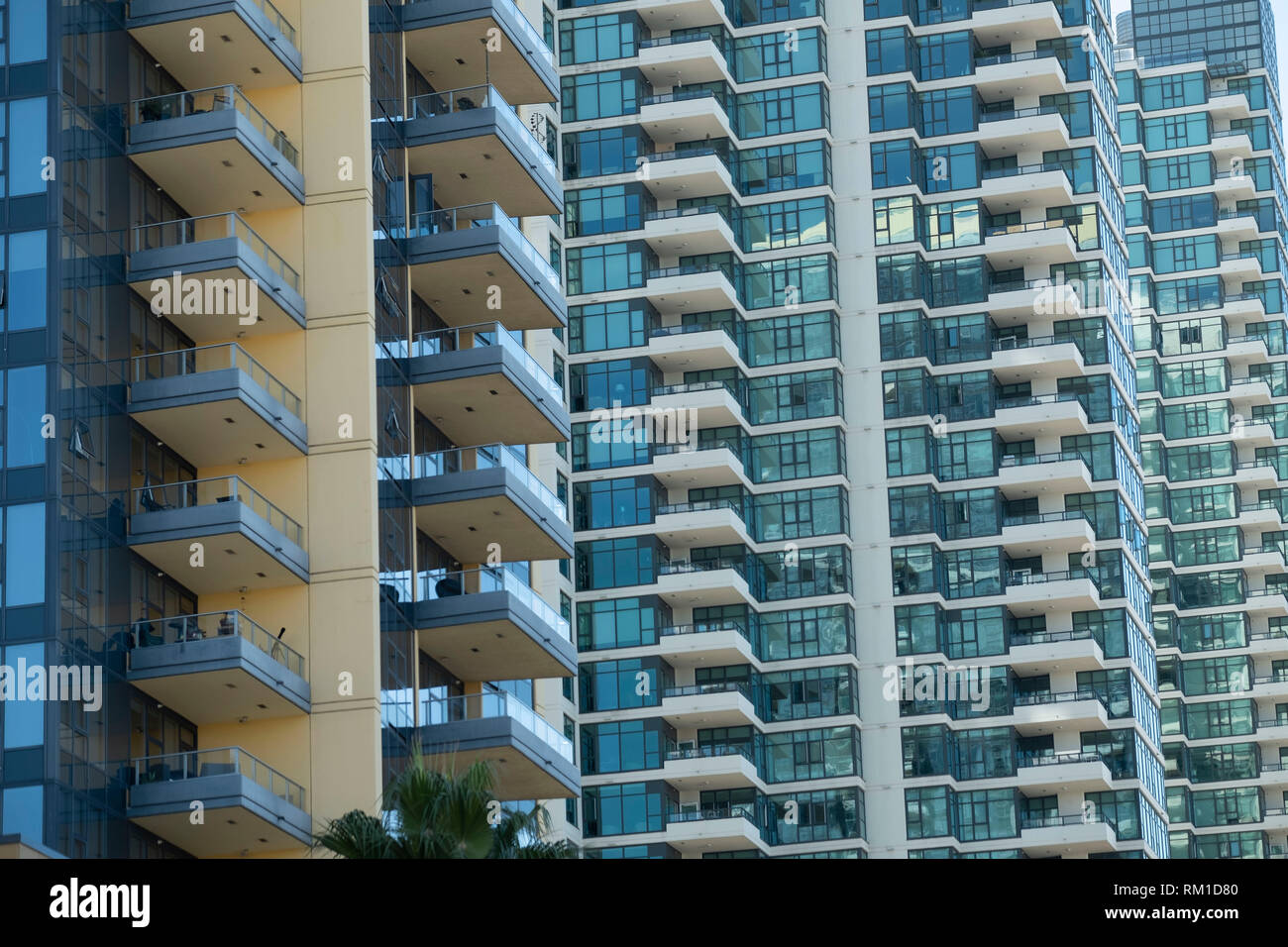 Downtown San Diego California Building details Stock Photo - Alamy