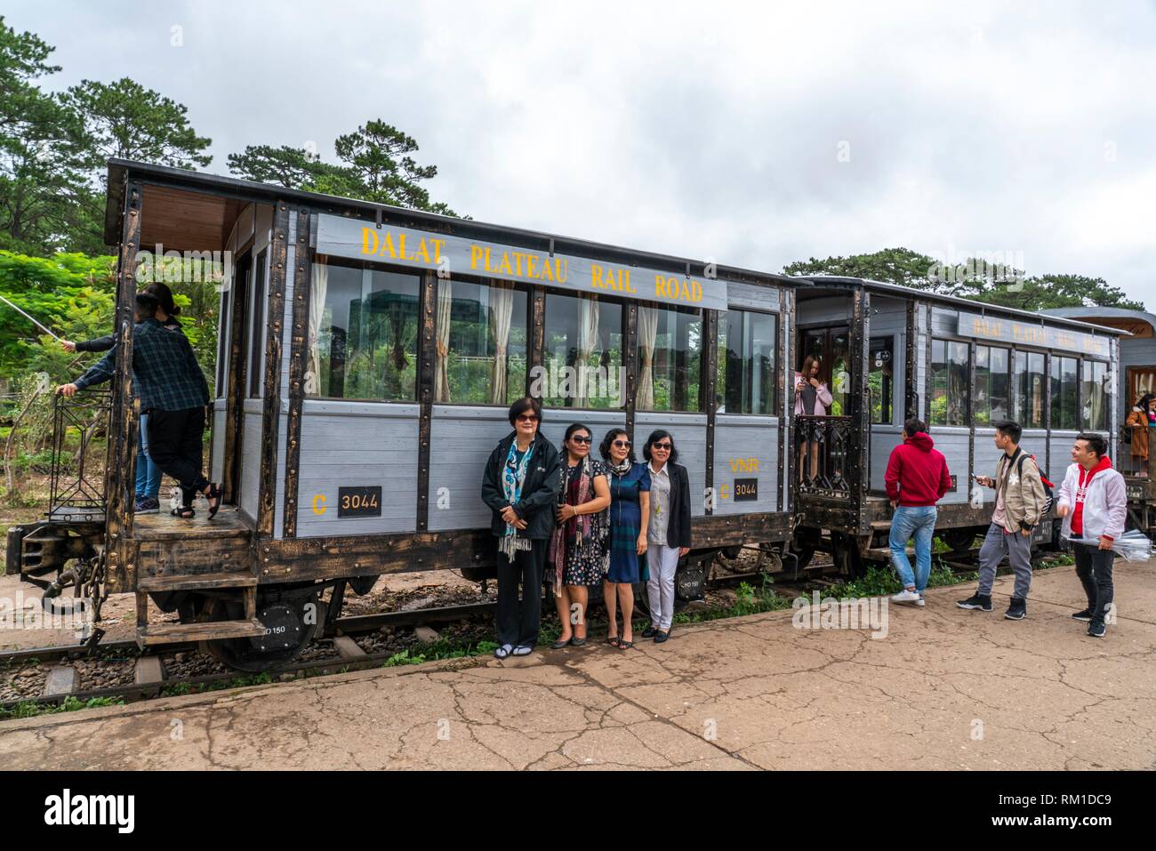 DALAT, VIETNAM - Ancient station is famous place, history destination ...