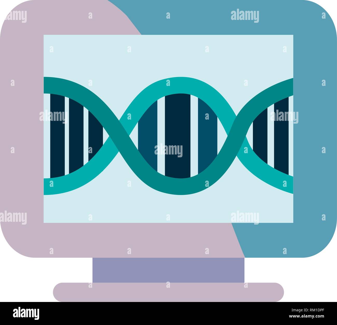 computer gadget dna science molecule vector illustration Stock Vector ...