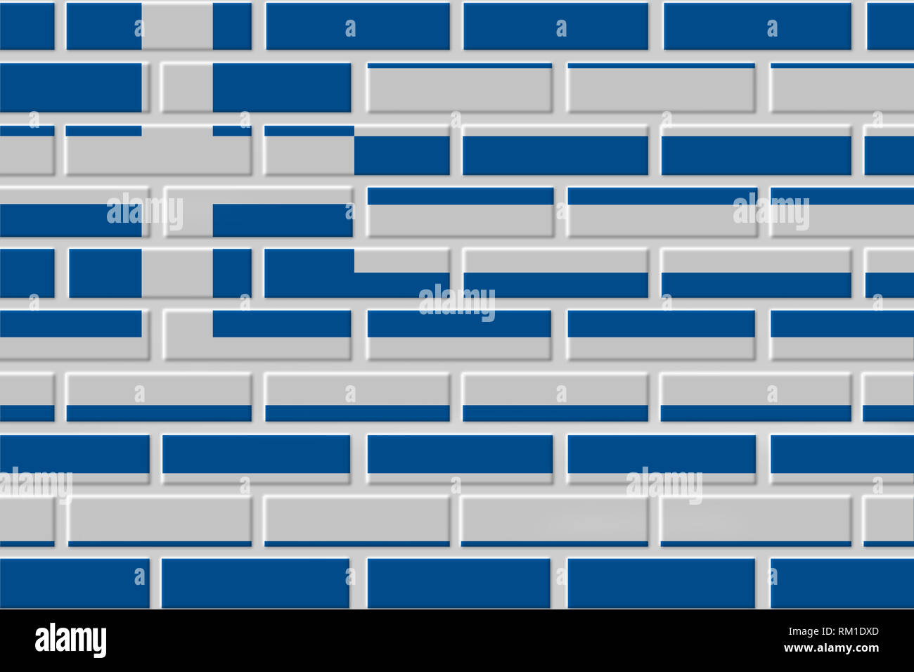 Greece painted flag. Patriotic brick flag illustration background ...