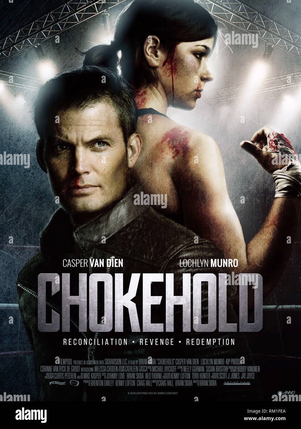 CHOKEHOLD, poster, from left: Casper Van Dien, Melissa Croden, 2019 ...