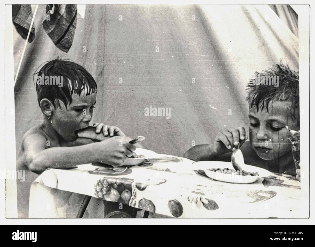 THE CZECHOSLOVAK SOCIALIST REPUBLIC - CIRCA 1970s: Retro photo shows ...