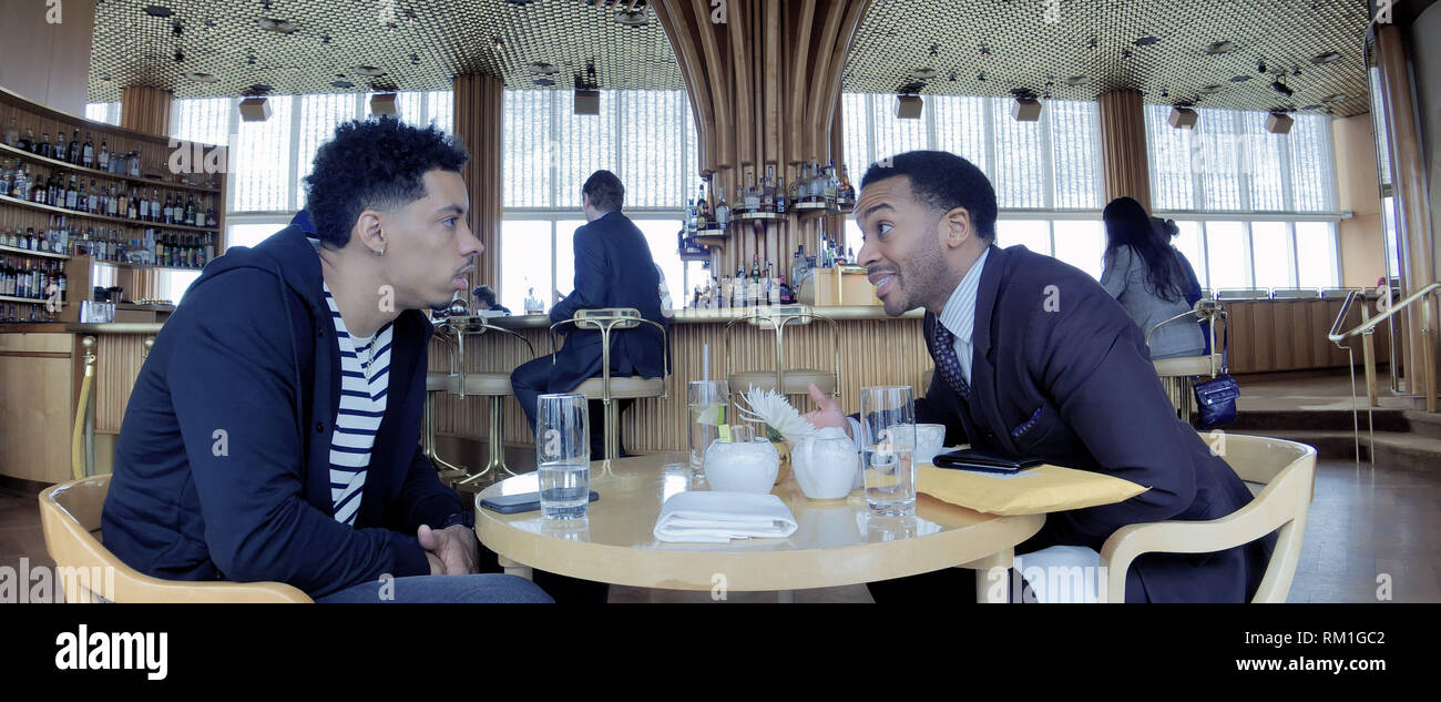 HIGH FLYING BIRD, from left: Melvin Gregg, Andre Holland, 2019. ph ...