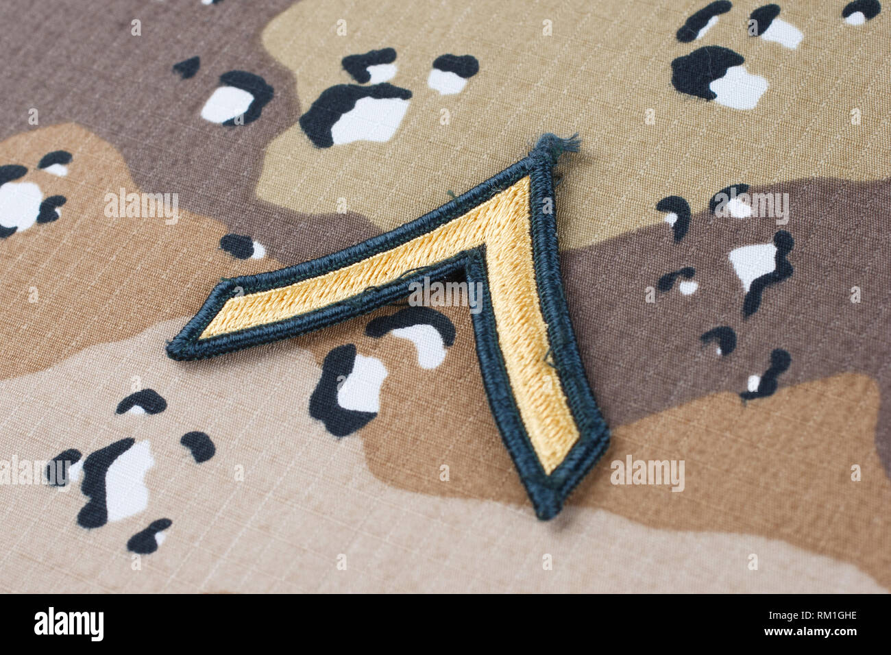 May 12, 2018. US ARMY Private rank patch on Desert Battle Dress Uniform ...